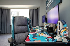 Quarto Individual Básico | Secretária, secretária adequada para computadores portáteis