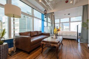 Cobertura com design assinado | Área de estar