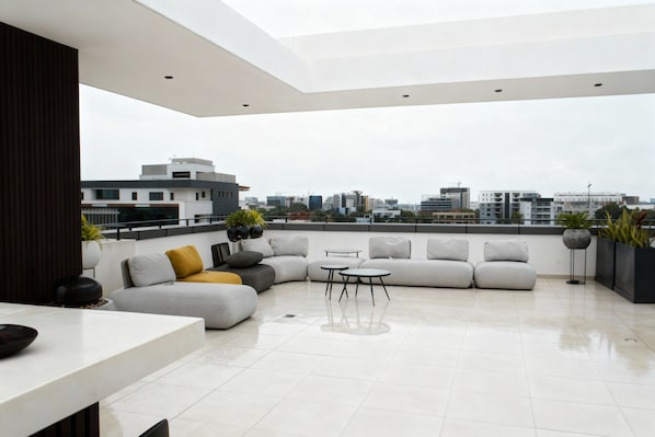 Terraço no piso superior
