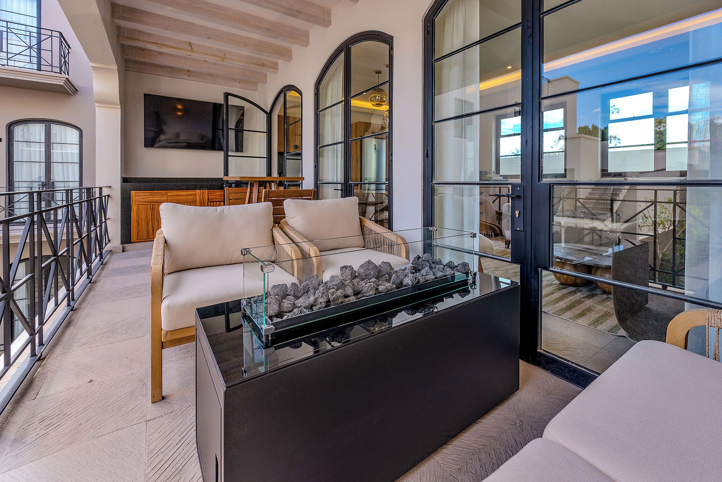 Apartamento Premium, 2 quartos, varanda, Vista para a cidade | Terraço/pátio interior