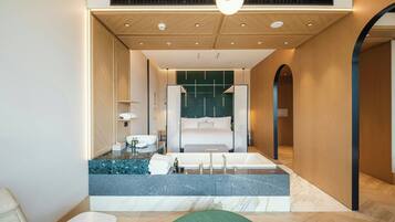 Suite Premium, 1 cama king-size, varanda | Quartos insonorizados, ferro/tábua de engomar