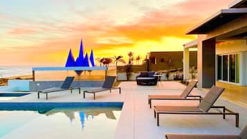 Vila superluxo, vista para o oceano | Terraço/pátio