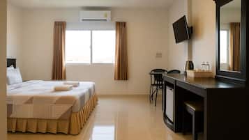 Minibar grátis, Wi-fi grátis, roupa de cama fornecida