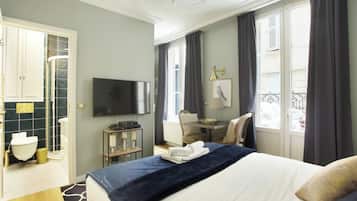 Apartamento | Ferro/tábua de engomar, roupa de cama fornecida