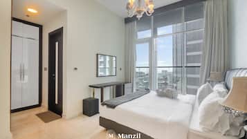 Apartamento de Luxo, varanda, Vista para a cidade | Ferro/tábua de engomar, Wi-fi grátis