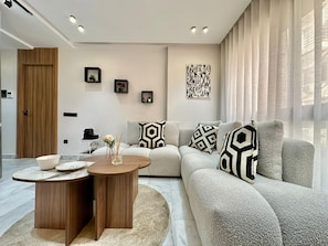 Estúdio Comfort, varanda, Vista para a cidade | Sala de estar