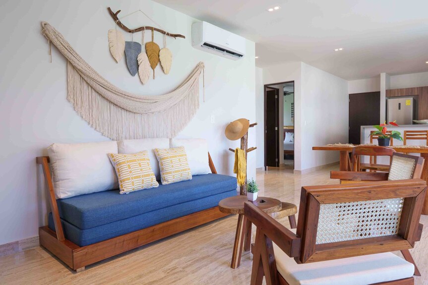 Modern Condo With Zen Garden, 4 Pools, Balcony & Gym - 5 Min To Beach - Tulum