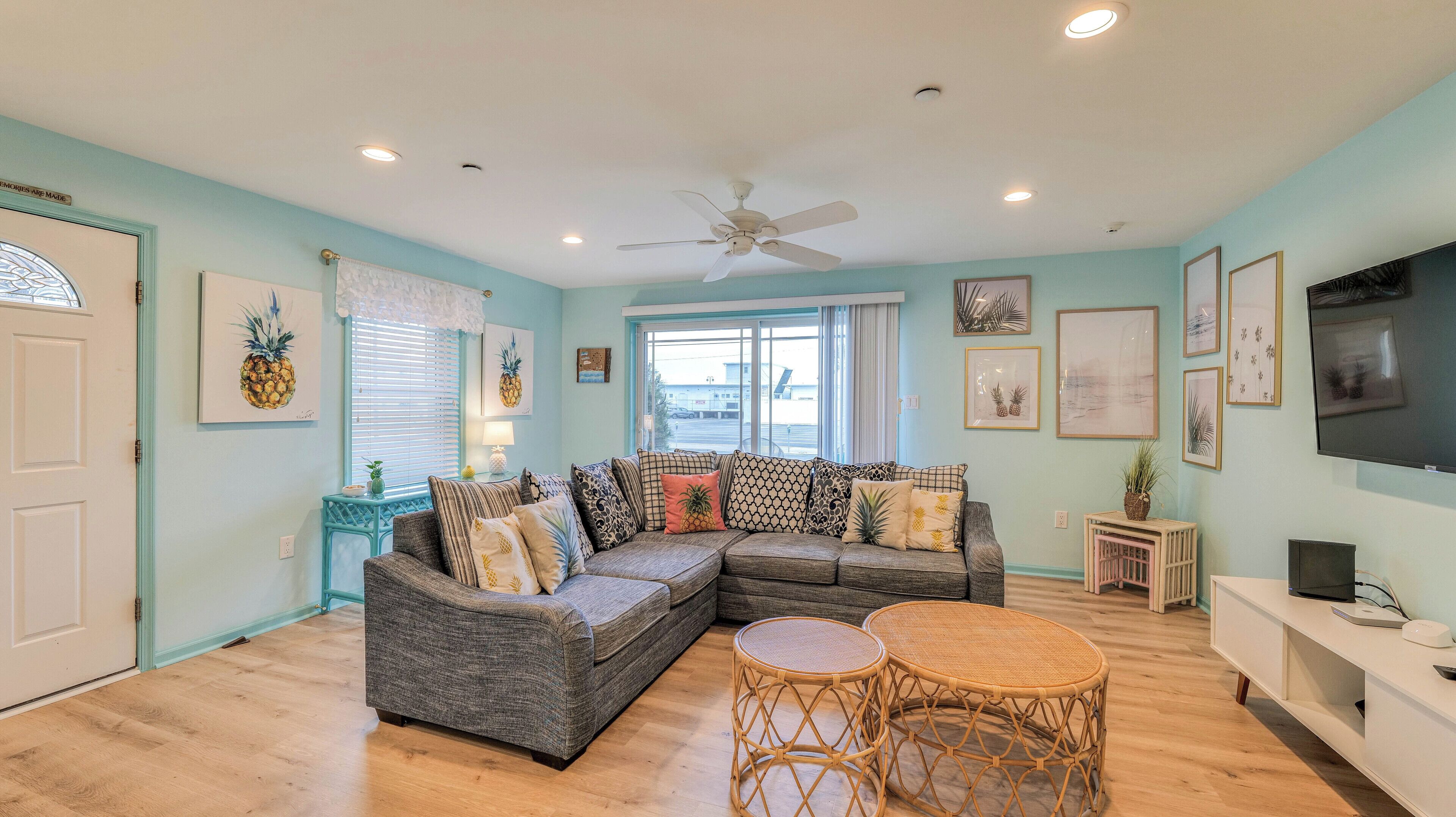 Pineapple Pad:across From Beach + Boardwalk + Parking W/ Full Linen Service! - Ocean City, NJ