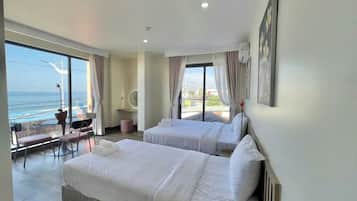 Quarto Triplo Comfort, vista para a praia | Comodidade do quarto