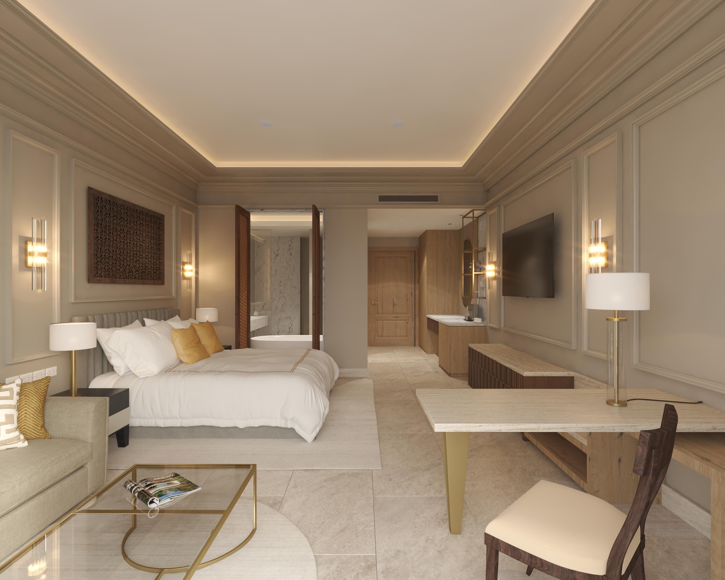 Cofre no quarto, cortinas/cortinados opacos, ferro/tábua de engomar 