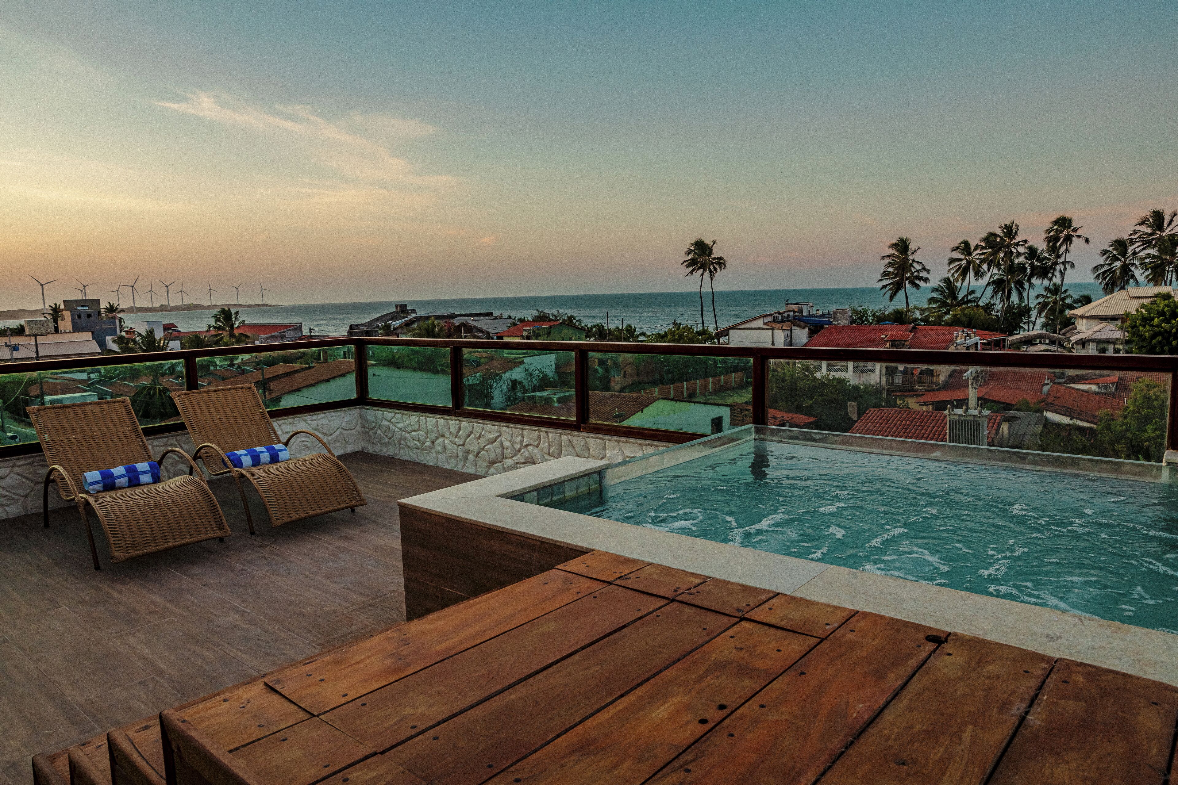 Terraço no piso superior