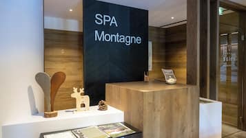 Salas para tratamentos a dois, sauna seca, banheira de hidromassagem