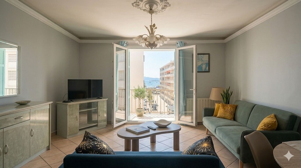 Spacious Family Apartment With Sea View Private Parking Ajaccio Entrance - Ajaccio