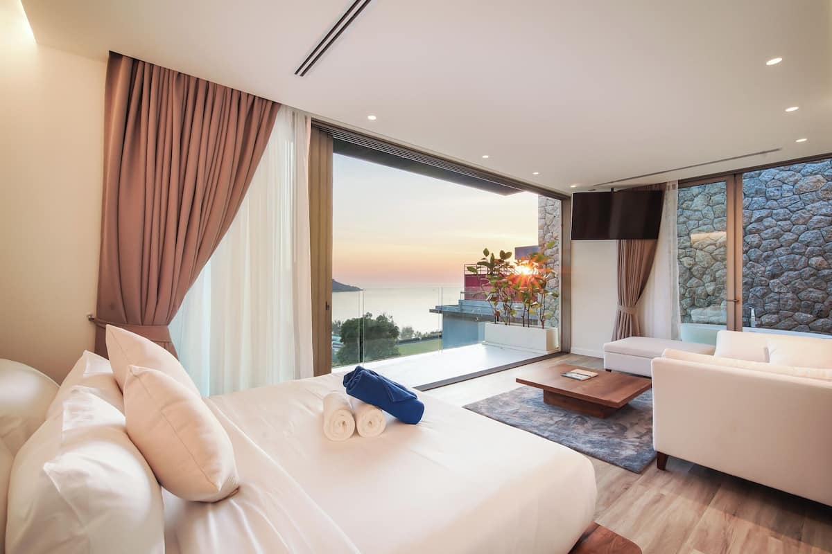 Villa Exclusiva, 5 quartos, vista para o mar, no canto | Ferro/tábua de engomar, Wi-fi grátis, roupa de cama fornecida
