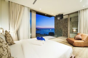 Villa Executiva, 4 quartos, vista para o mar | Sala de estar