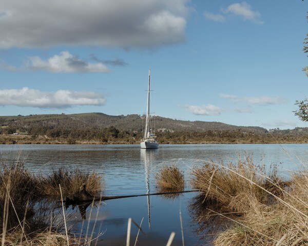 Boat Reflections - Bruny Island