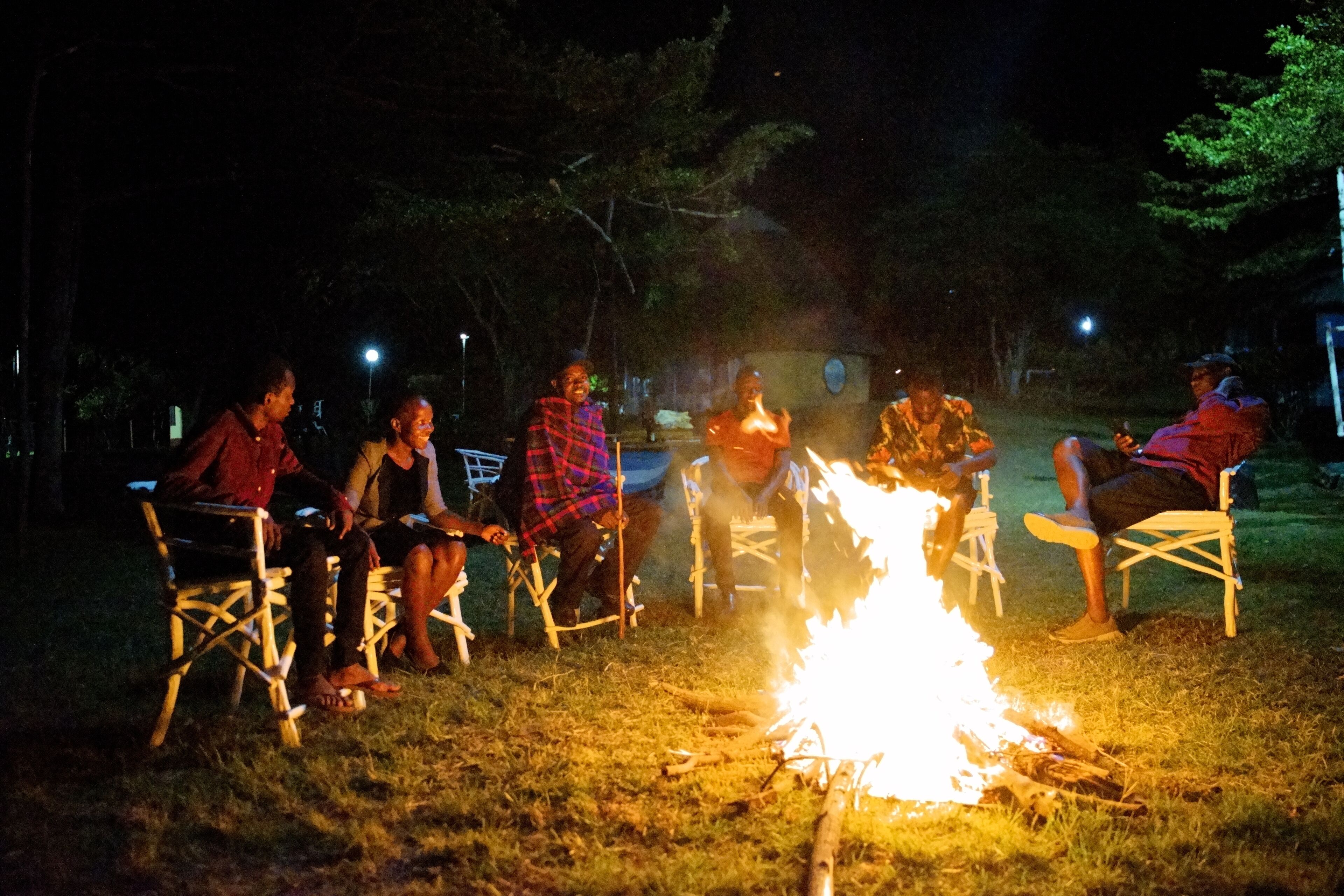 Área externa para banquete