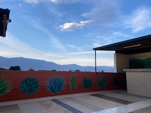 Terraço no piso superior