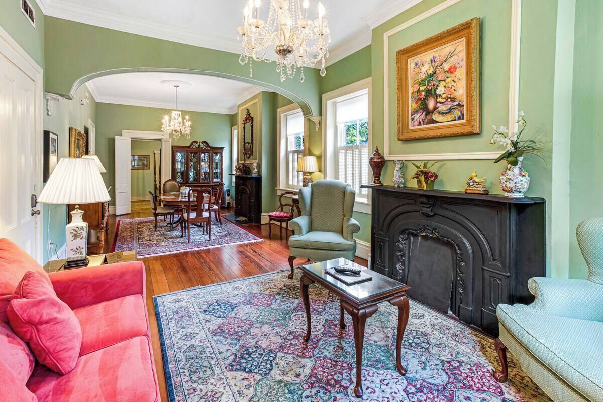This Classical Parlor Is Located On Chatham Square.  It Offers A Quiet Retreat With Natural Light, Floor-to-ceiling Windows, And Views Of The Square. - Savannah, GA