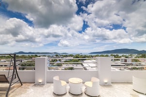 Terraço no piso superior