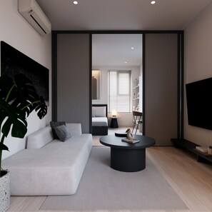 Quarto Familiar | Sala de estar | Smart TV de 55 polegadas com canais digitais