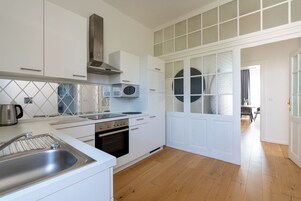 Apartamento, várias camas, aceitam-se animais de estimação, vista para o rio | Wi-fi grátis 