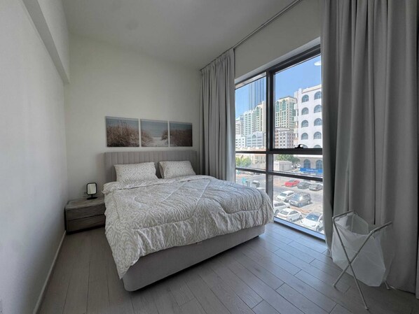 Apartamento standard, 2 quartos | Wi-Fi de cortesia, roupa de cama