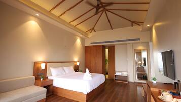 Ananda valley view cottage with balcony | Roupas de cama premium, frigobar, ferros/tábuas de passar roupa