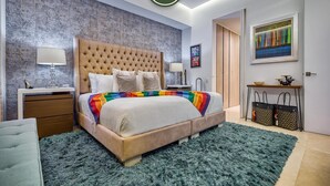 Apartamento, várias camas, cozinha, vista para o oceano (Soho PV 104) | 2 quartos, com decoração personalizada, com mobília individualizada 