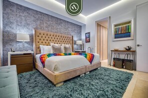 Apartamento, várias camas, cozinha, vista para o oceano (Soho PV 104) | 2 quartos, com decoração personalizada, com mobília individualizada 