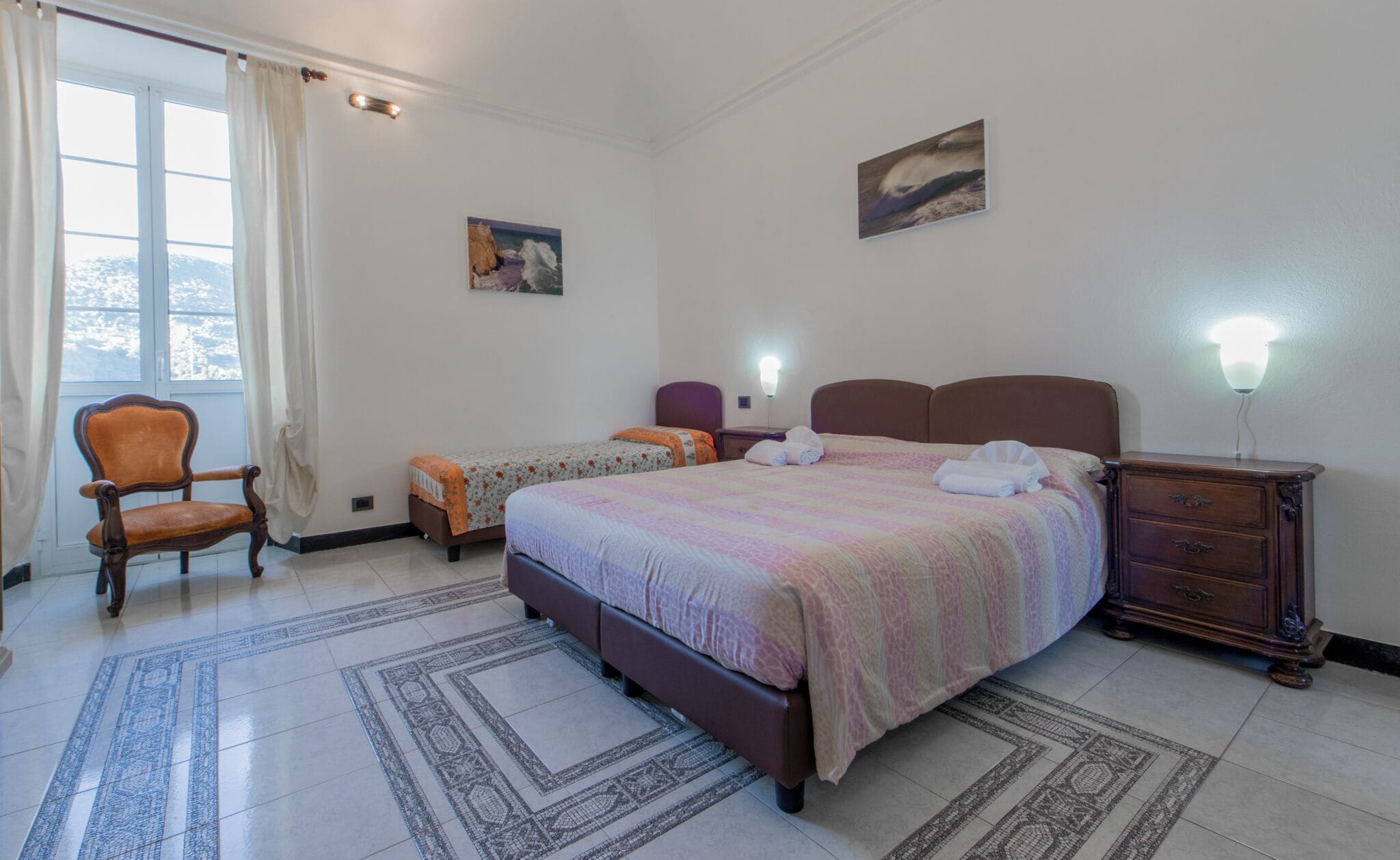 Appartamento in villa con piscina | Cortinas/cortinados opacos, ferro/tábua de engomar 