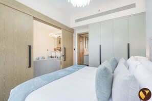 Apartamento de Luxo, varanda, Vista para a cidade | Cofre no quarto, berços/camas para crianças, Wi-fi grátis 