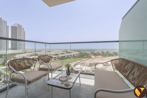 Apartamento superluxo, sacada, vista para a cidade | Sacada