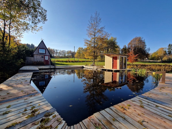 Sauna, banheira de hidromassagem, massagens