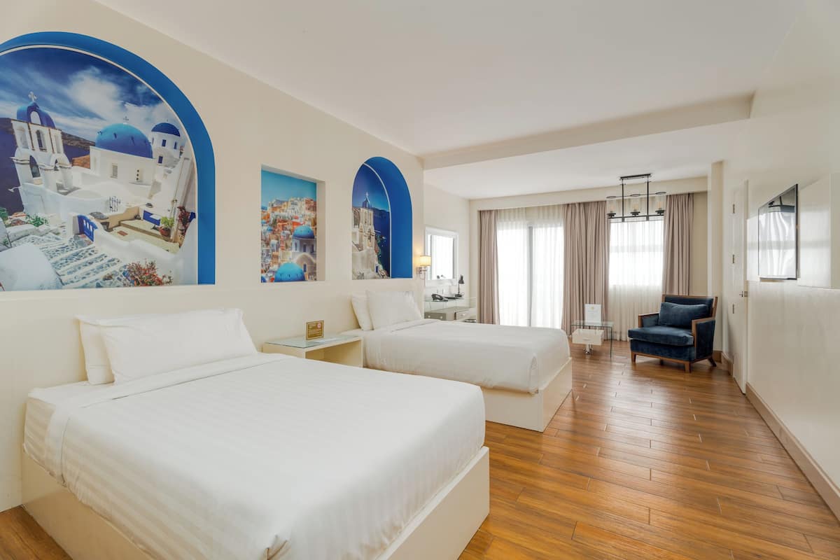 Quarto Twin Júnior, vista para o lago | Wi-fi grátis, acesso para cadeira de rodas