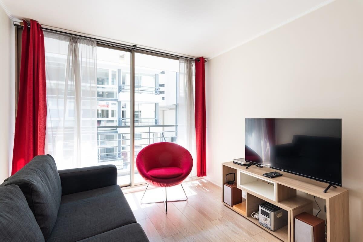 Urban Red 2br W/ Wifi, Tv, Pool & Gym - Santiago, Chile