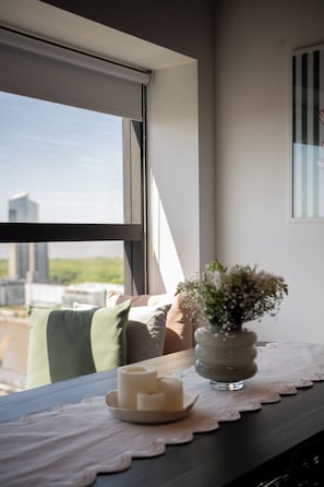 Apartamento (Plus) | Cofres nos quartos, Wi-Fi de cortesia, roupa de cama