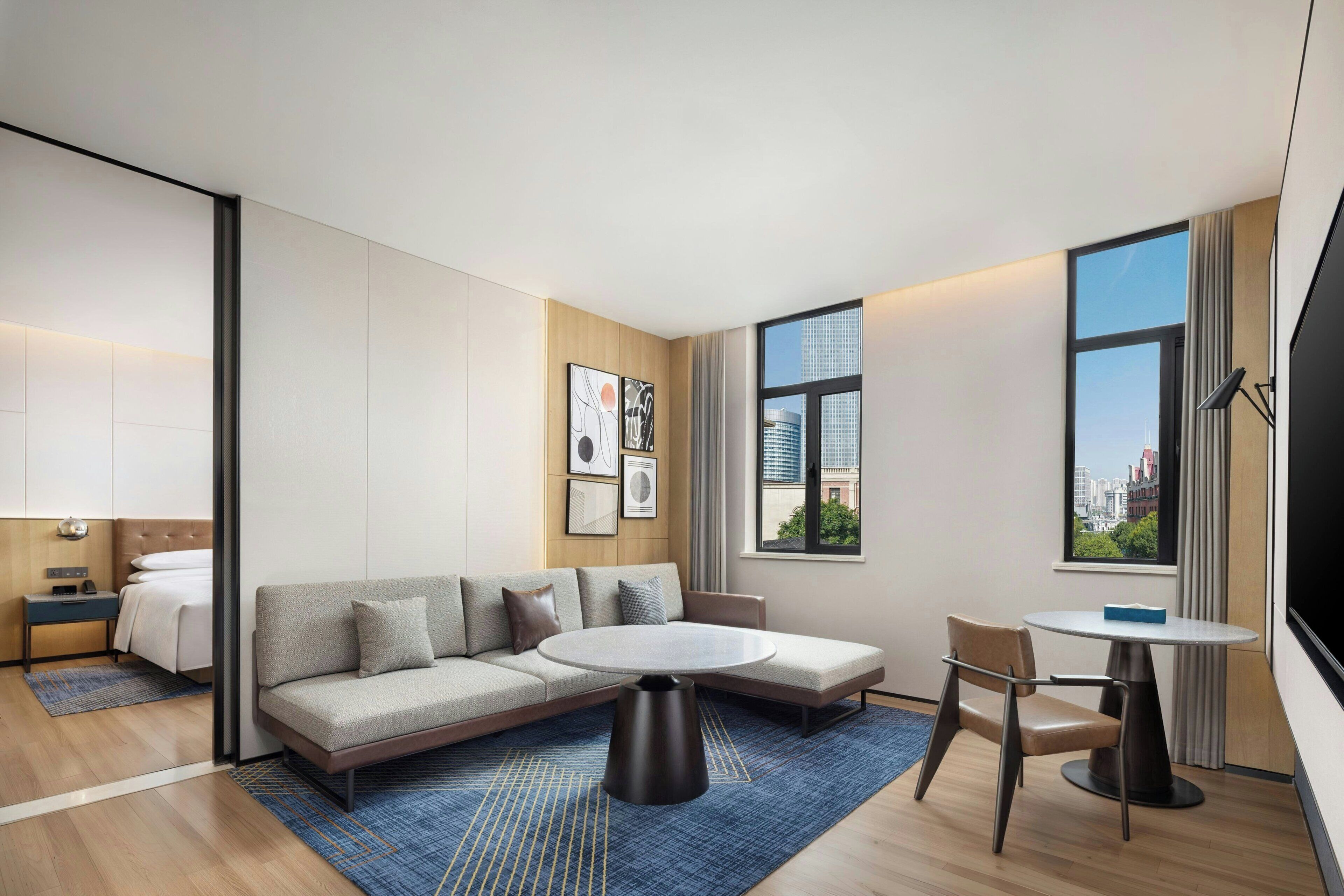 Suite-Estúdio, 1 quarto, Vista para a cidade | Roupa de alta qualidade, minibar grátis, cofre no quarto 