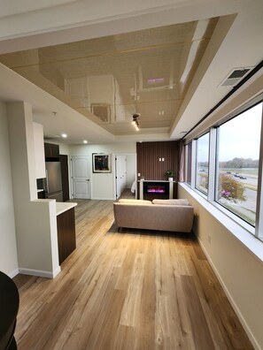 Apartamento de Luxo, Vista para a cidade | Sala de estar