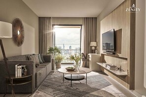 Apartamento Executivo, 3 quartos, banheira, Vista para a cidade | Vista para a cidade