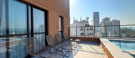 Estúdio Deluxe, Vista para a cidade | Terraço/pátio interior