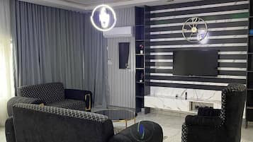 Apartamento Familiar, varanda, Vista para a cidade | Sala de estar