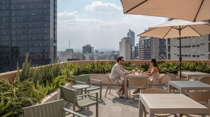 Terraço no piso superior