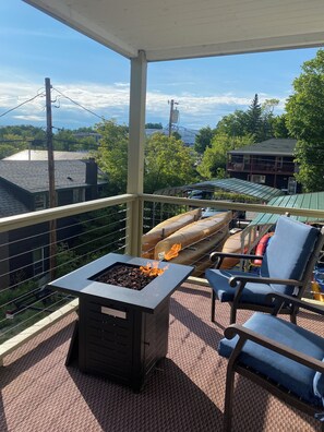 Apartamento Superior, aceitam-se animais de estimação, vista para a montanha | Terraço/pátio interior