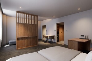 Apartamento Deluxe | Cofre no quarto, Wi-fi grátis, roupa de cama fornecida