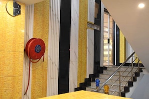 Corrimãos nas escadas