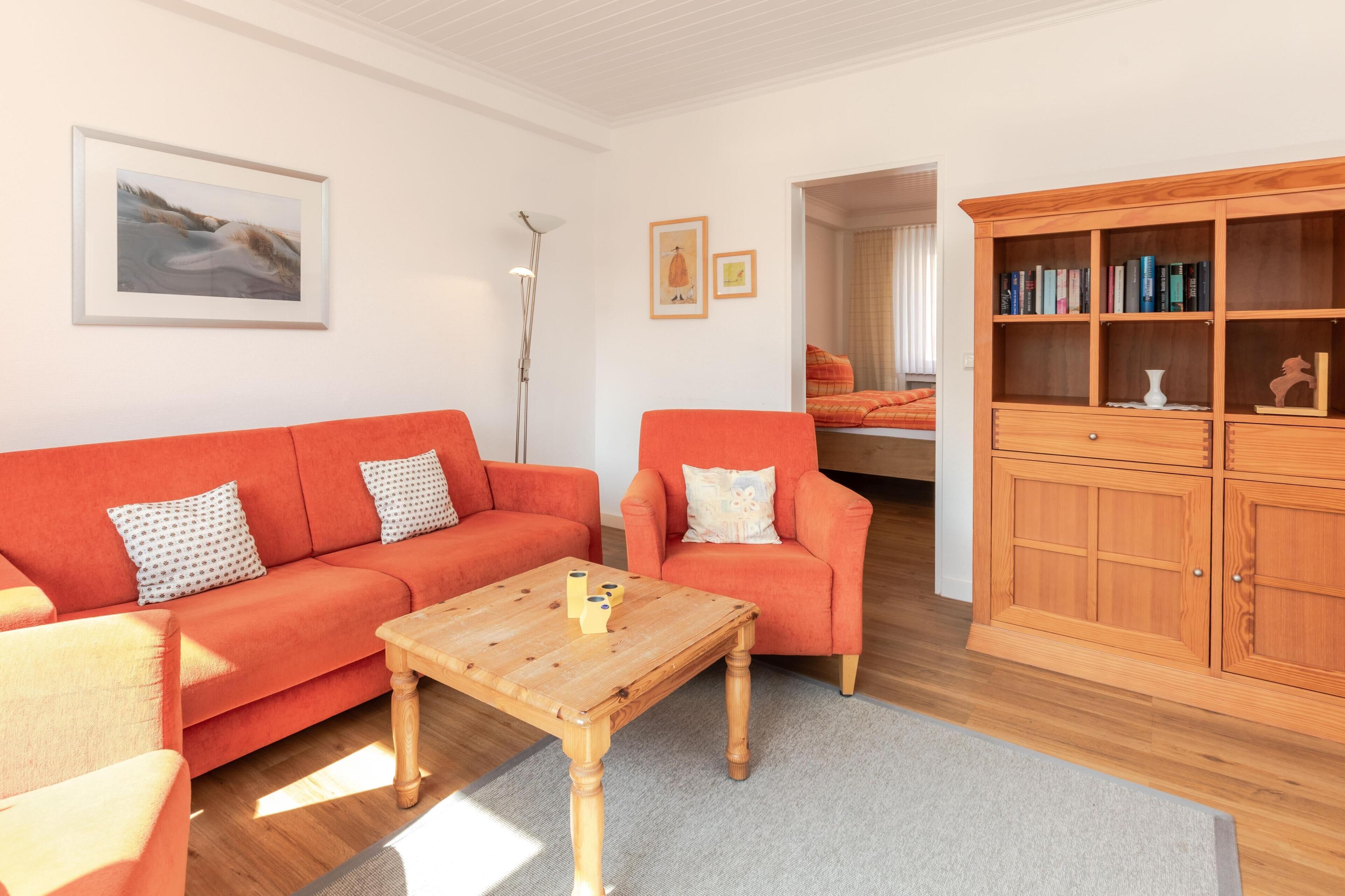 Gemütliche 3-zimmer Ferienwohnung Mit Balkon Zum Garten - Juist