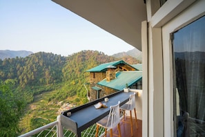Estúdio Deluxe, varanda, vista para a montanha | Terraço/pátio interior