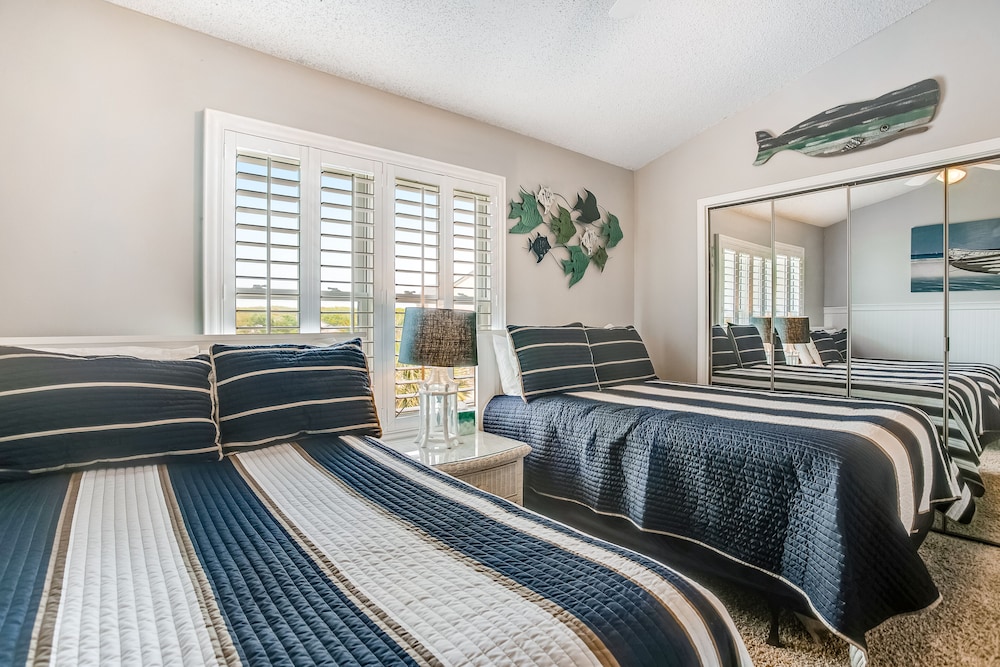 Family-Friendly Beach Escape W/ Water Views, Shared Pool, Private ...