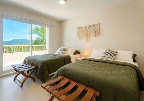 Apartamento conforto, sacada, vista para a montanha | Wi-Fi de cortesia